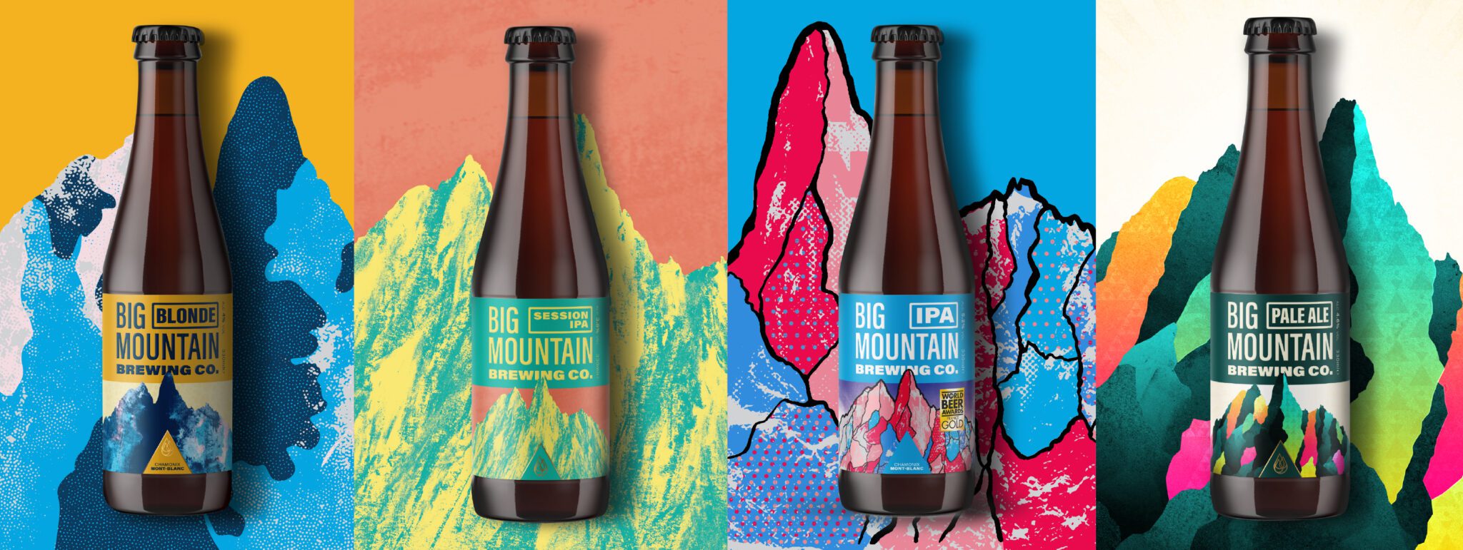 Visual Identity: Big Mountain craft beer branding design.1