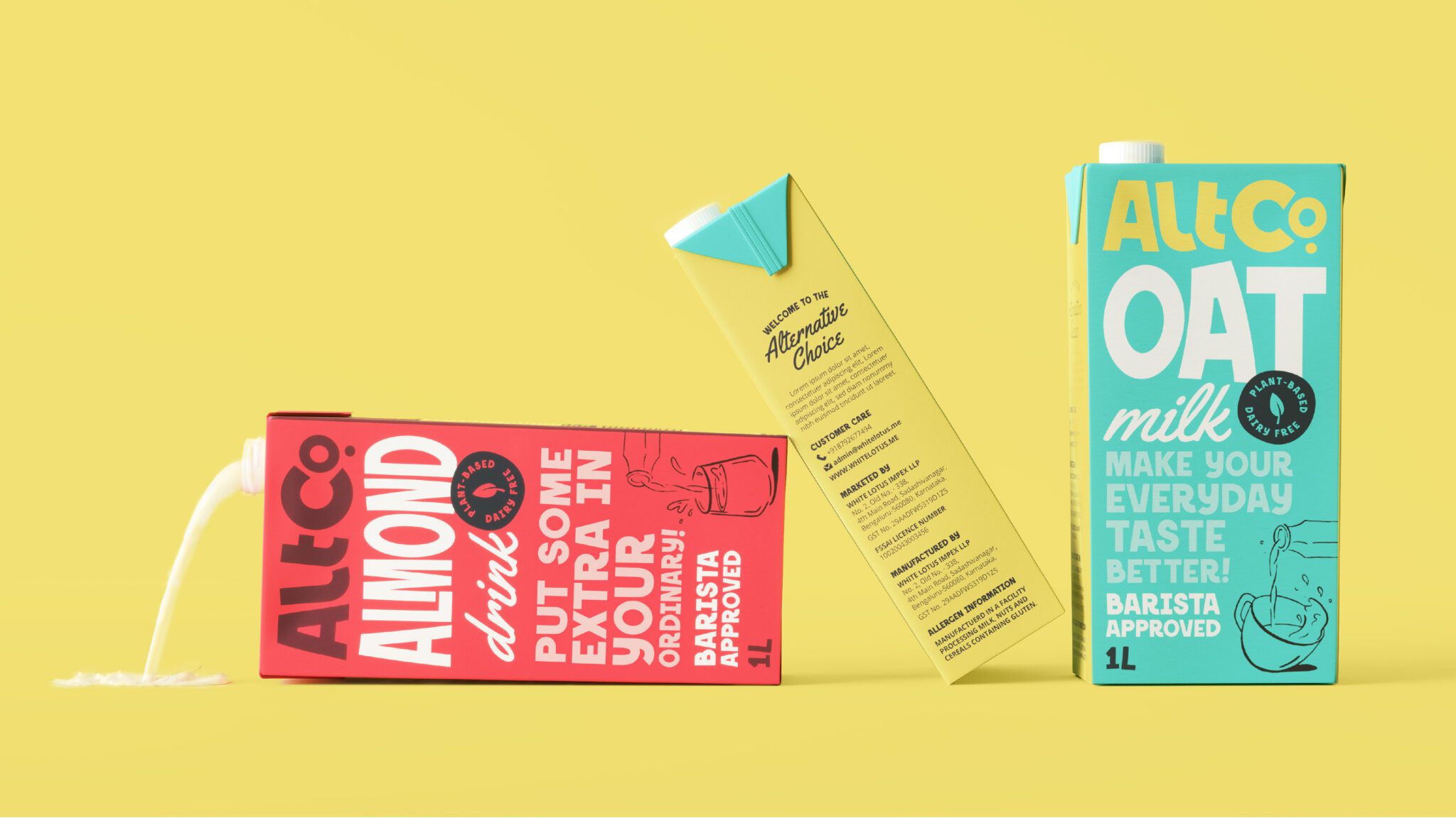 Alt. Co. Oat Milk Branding - Kingdom & Sparrow