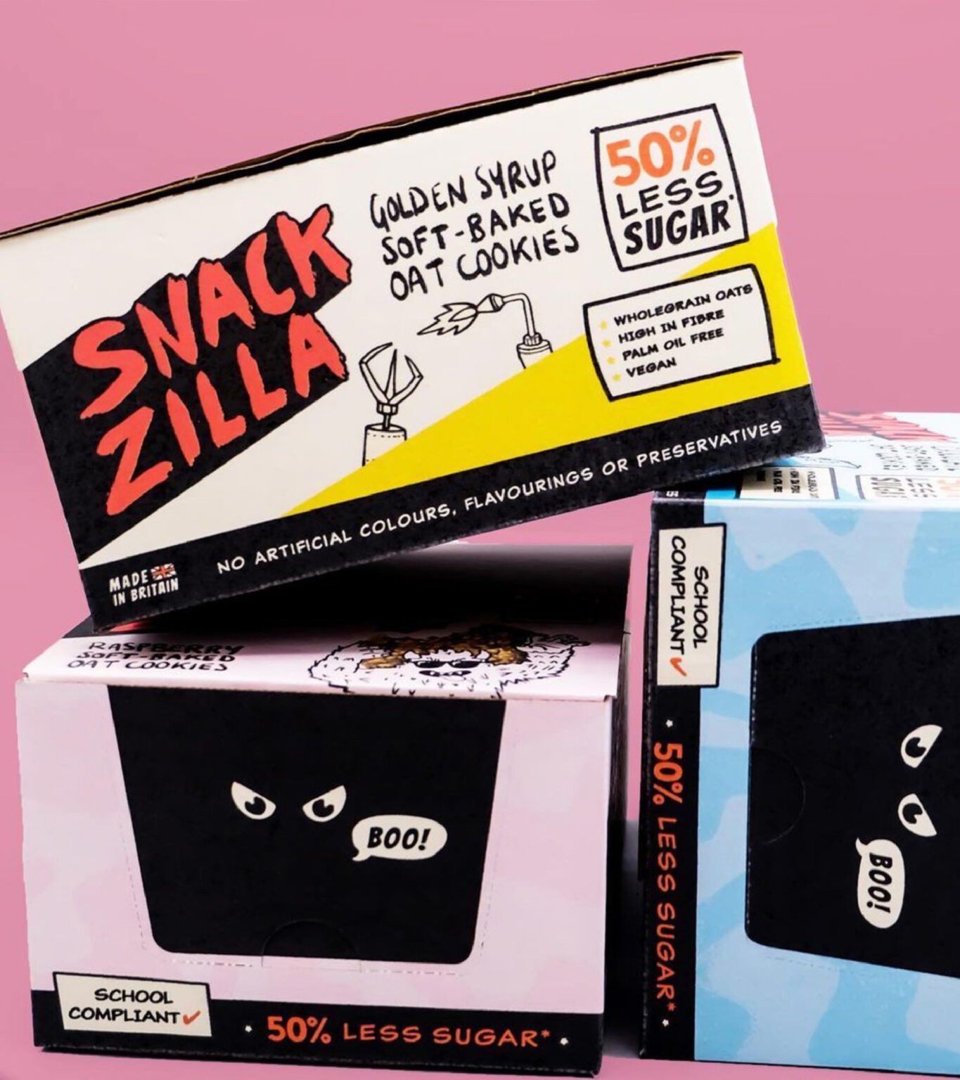 Snackzilla: Great rebel branding for great rebel snackers