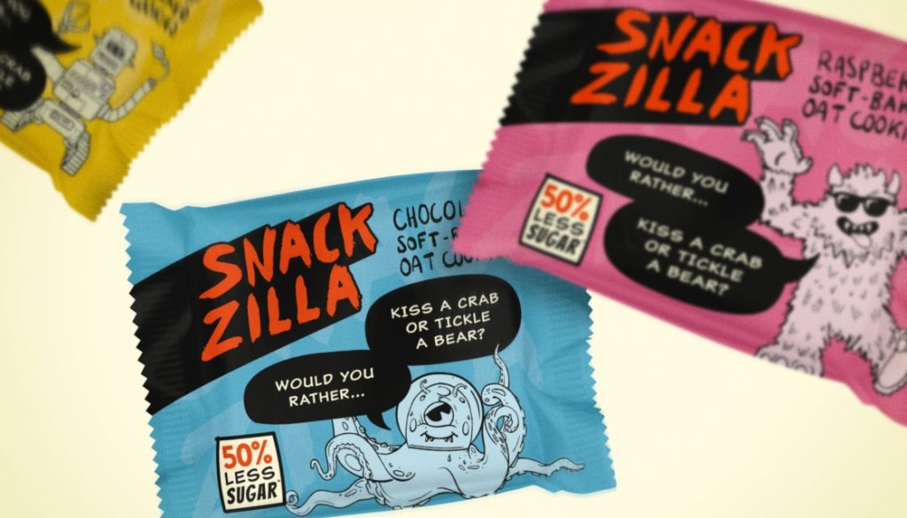 Snackzilla: Great rebel branding for great rebel snackers